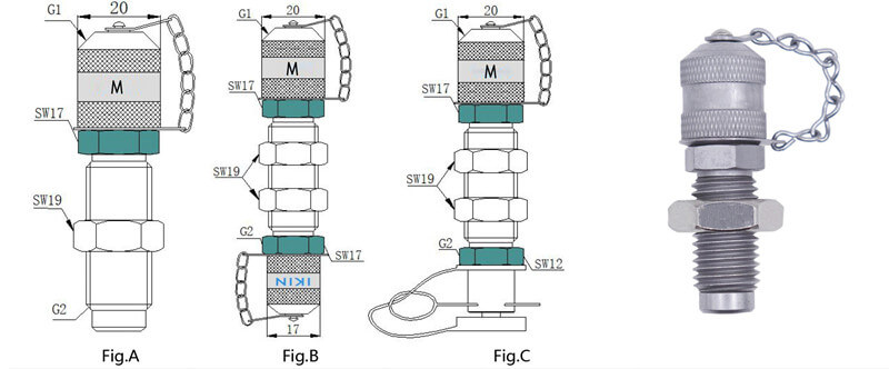 Hydraulic Test Point with Bulkhead Connection - Mongor Fluid